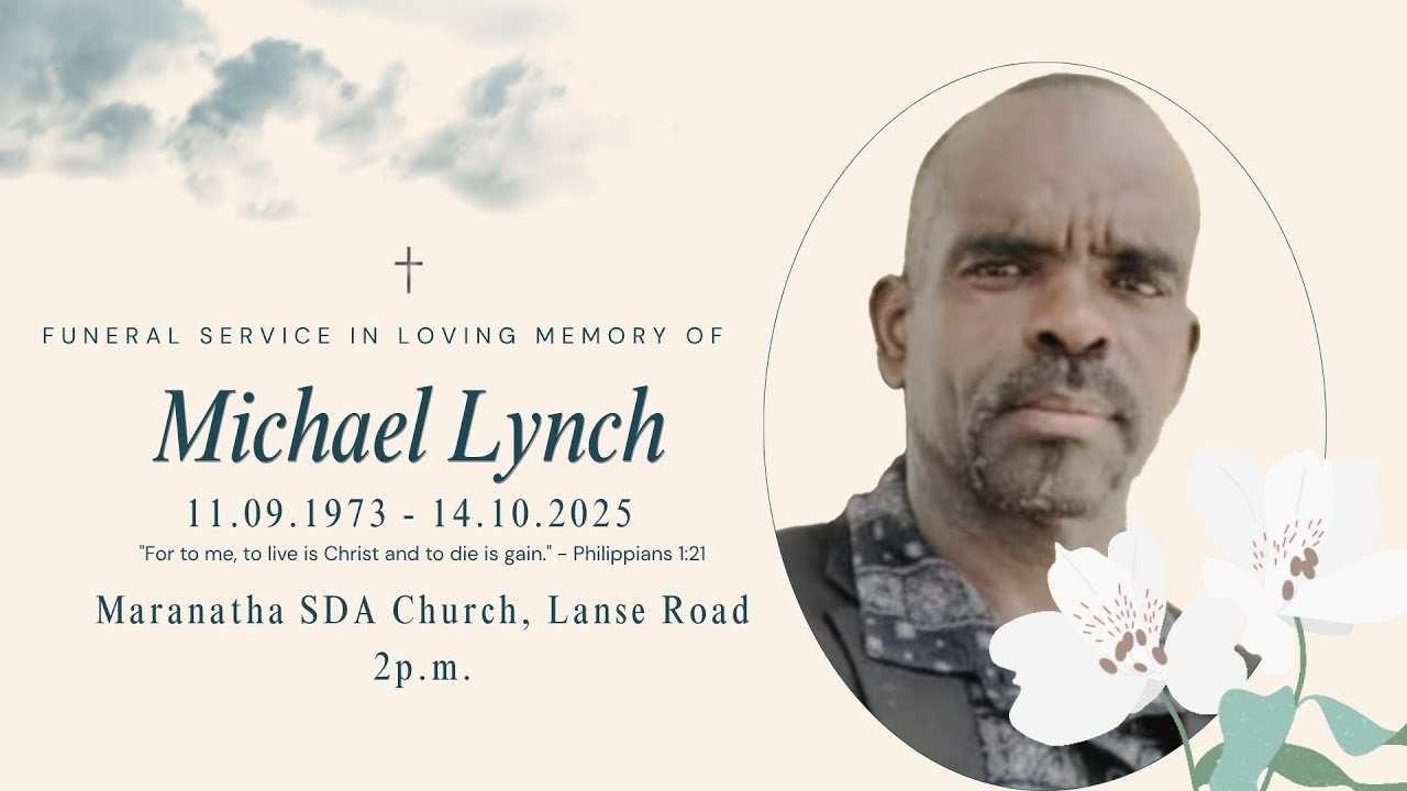 Funeral Service in Loving Memory of Michael Lynch | November 23 | 2:00 ...