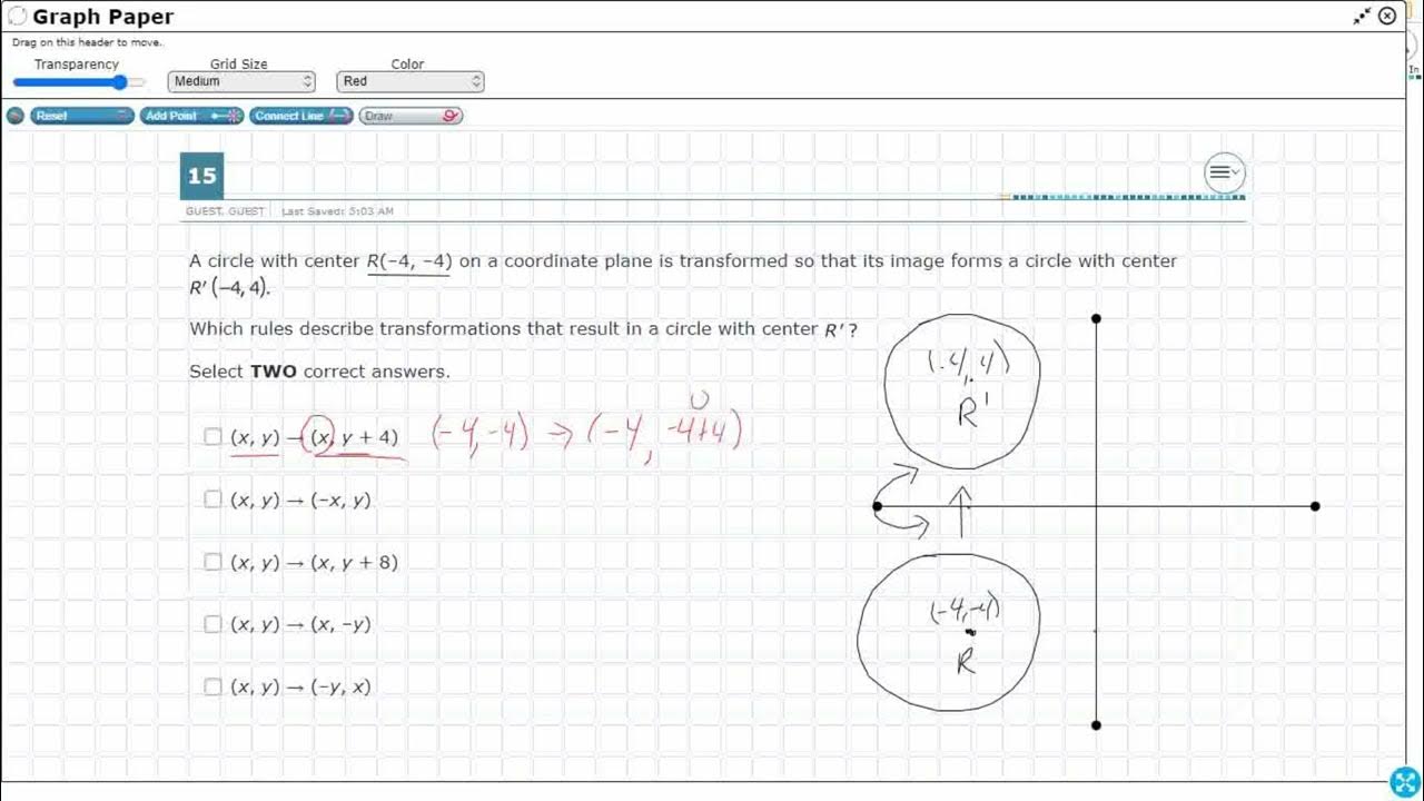 8th Grade STAAR Practice Transformations on the Coordinate Plane (8.10C ...