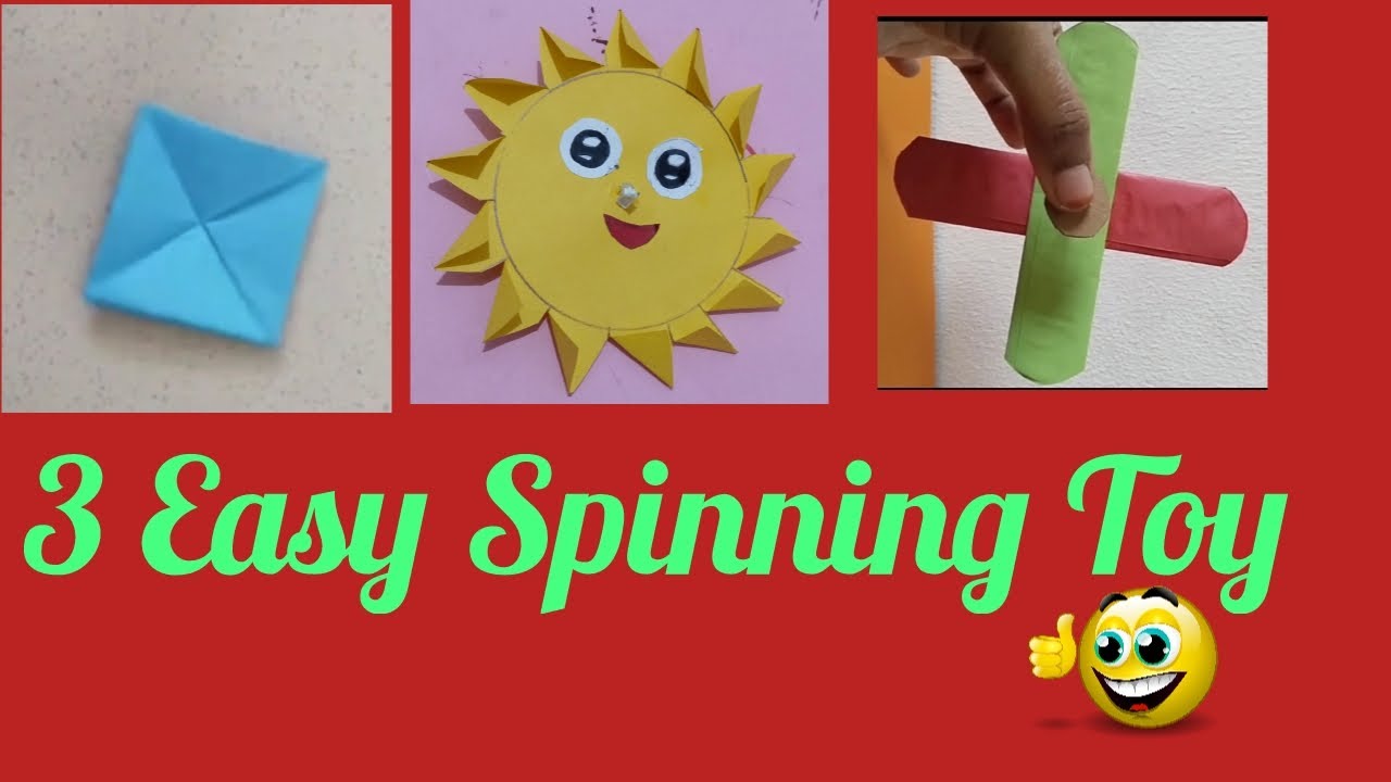 3 Easy Spinner Toys|Origami toys|Toy Ideas|@ajaascraft7498 - YouTube