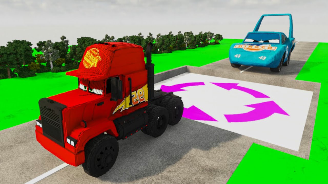 Pixar King DINOCO VS PIXAR MACK Transformation BATTLE in Teardown ...