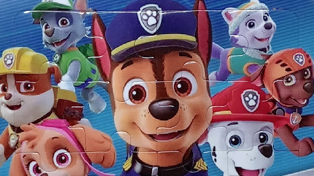 Putting Together a Puzzle For Children PAW Patrol Chase and Friends I ...