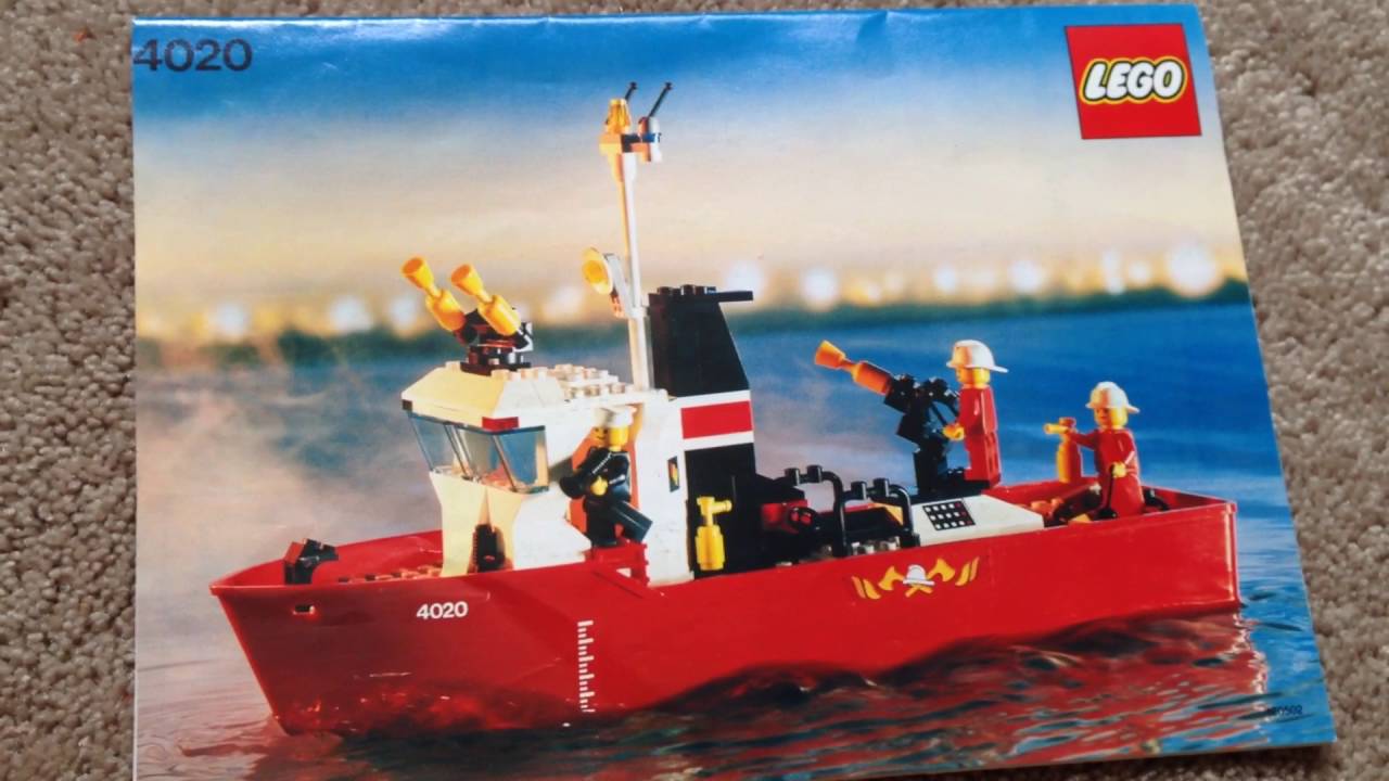 Lego 4020 - Fire Boat - YouTube