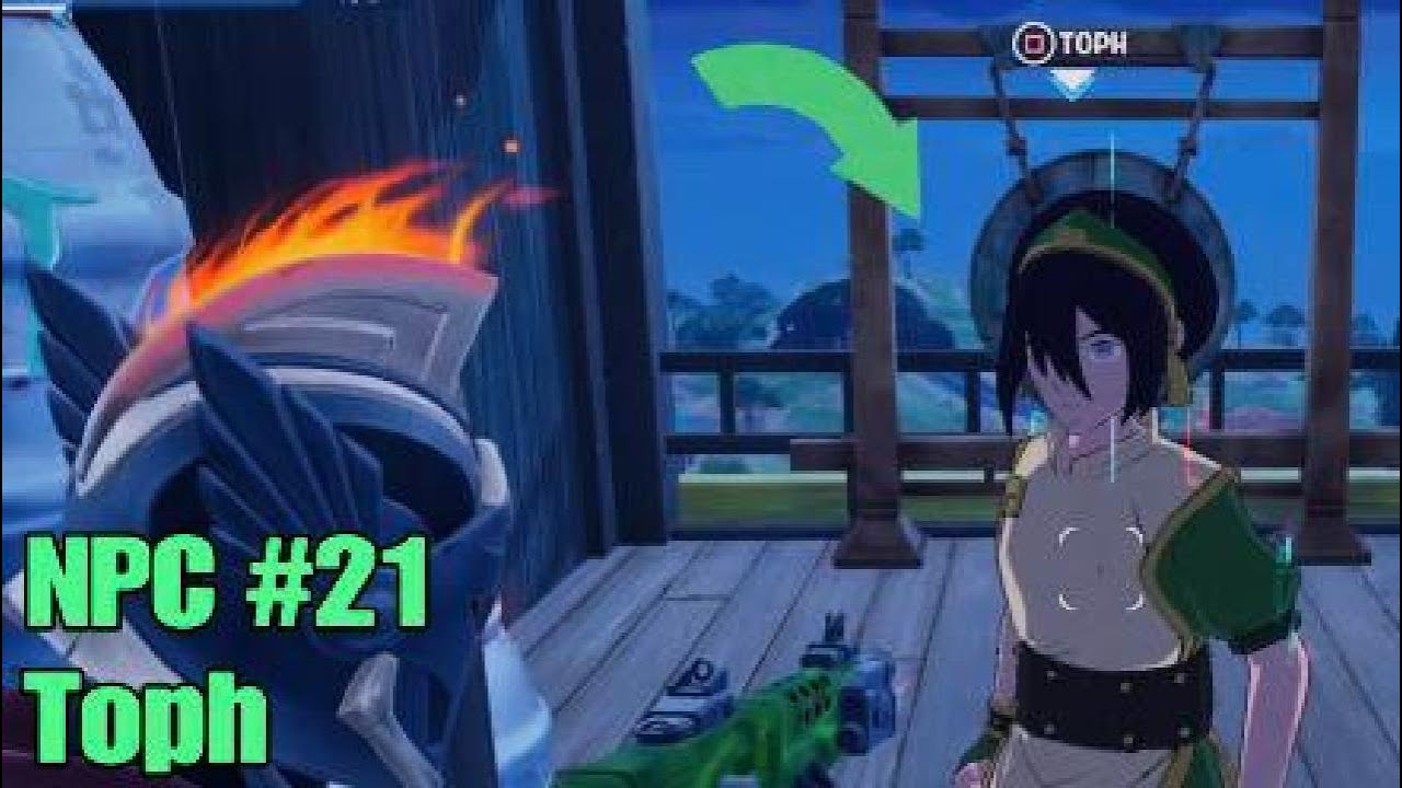Where to Find Fortnite NPC #21 Toph - Chapter 5 Season 2 - YouTube
