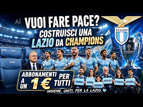 Vuoi fare pace? Lazio da Champions e abbonamenti a 1 euro per tutti