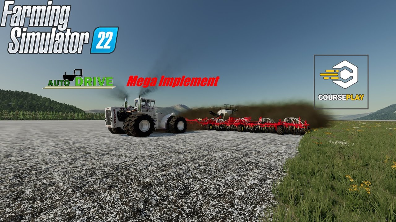 Farming Simulator 22 ||AutoDrive Refill Mega Implement - YouTube