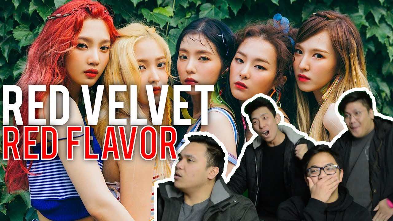 Tasting the "RED FLAVOR" from RED VELVET (MV Reaction) - YouTube