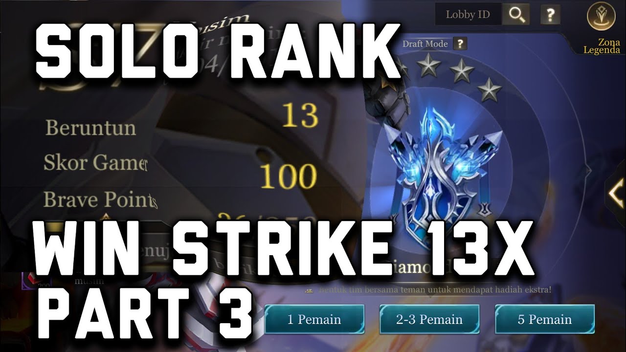 solo ranked win strike 13x zanis AOV live nimo tv part 3 - YouTube