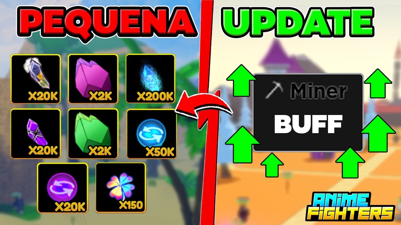TUDO QUE PODE VIR NA MINI UPDATE!!! BUFF INSANOS!!! ANIME FIGHTERS ...