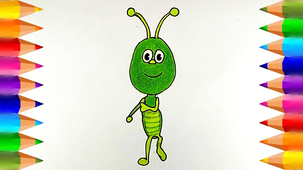 Cómo dibujar y colorear al Grillo Lo-lo de Bichikids Bailando | Dibujos ...