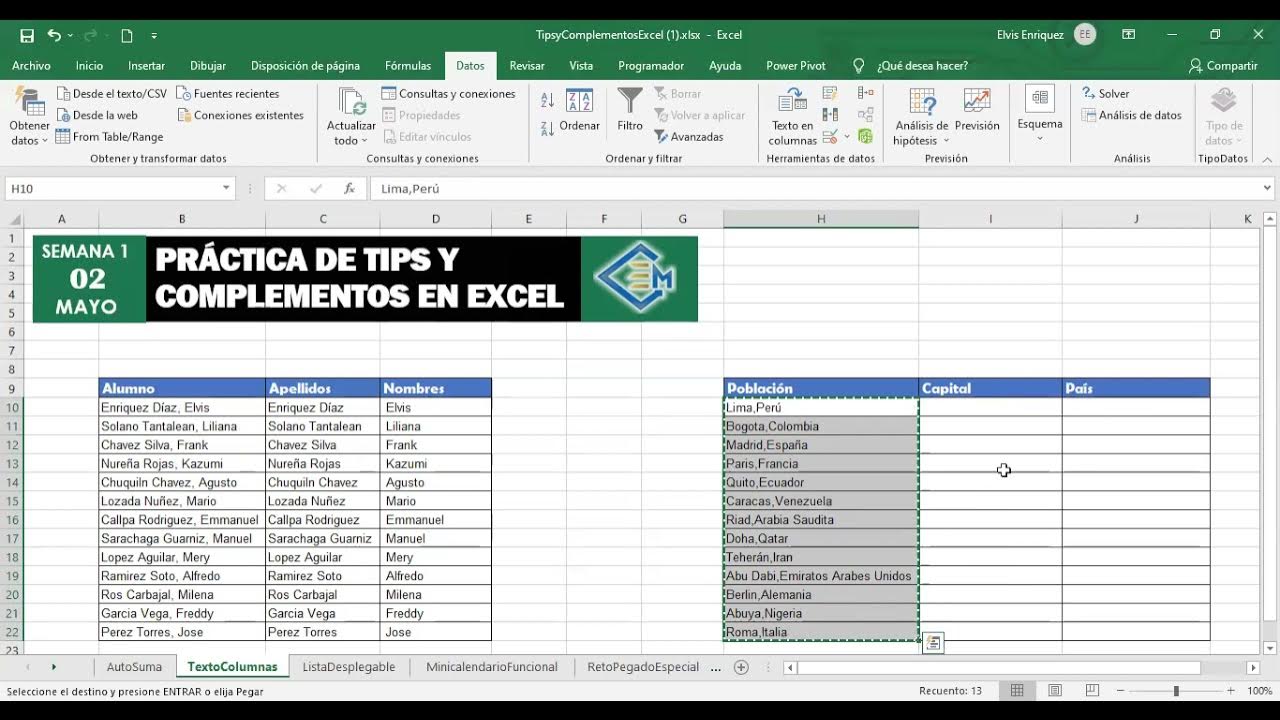 Tips y Complementos en Excel - YouTube