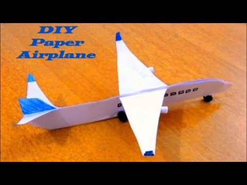 How to make a Paper Airplane ~ Cool Paper Plane ~ Super Easy Tutorial ...