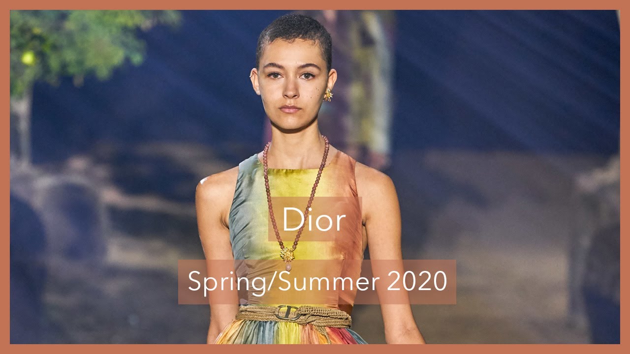 A 60 Second ⏱ Fashion Review of the Dior #SS20 #PFW show - YouTube