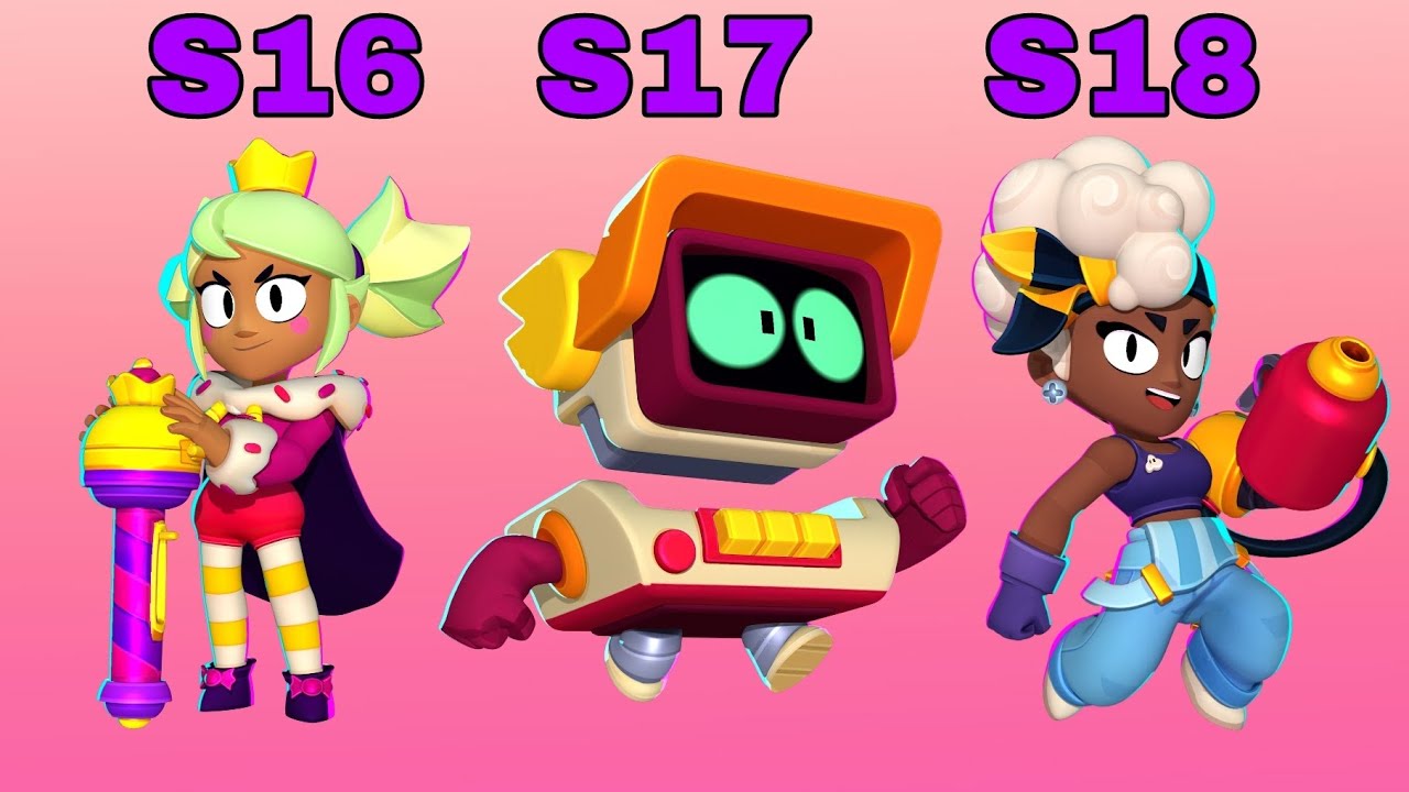 Every Chromatic Brawler in Brawl Star (Season 16-18) - YouTube