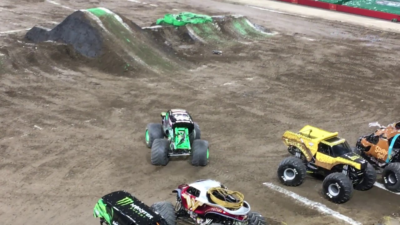 Monster Jam - Cardiff 2019 - Grave Digger - Freestyle - That Backflip ...