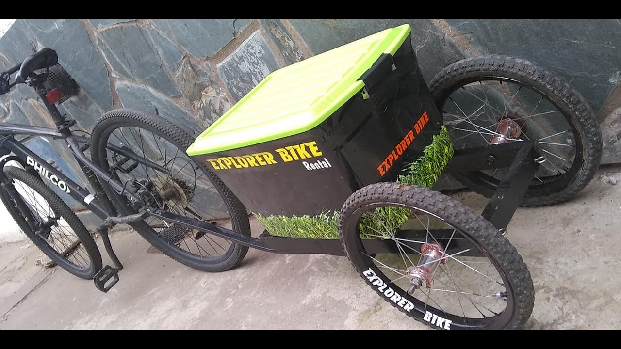 trailer para bicicleta casero - YouTube