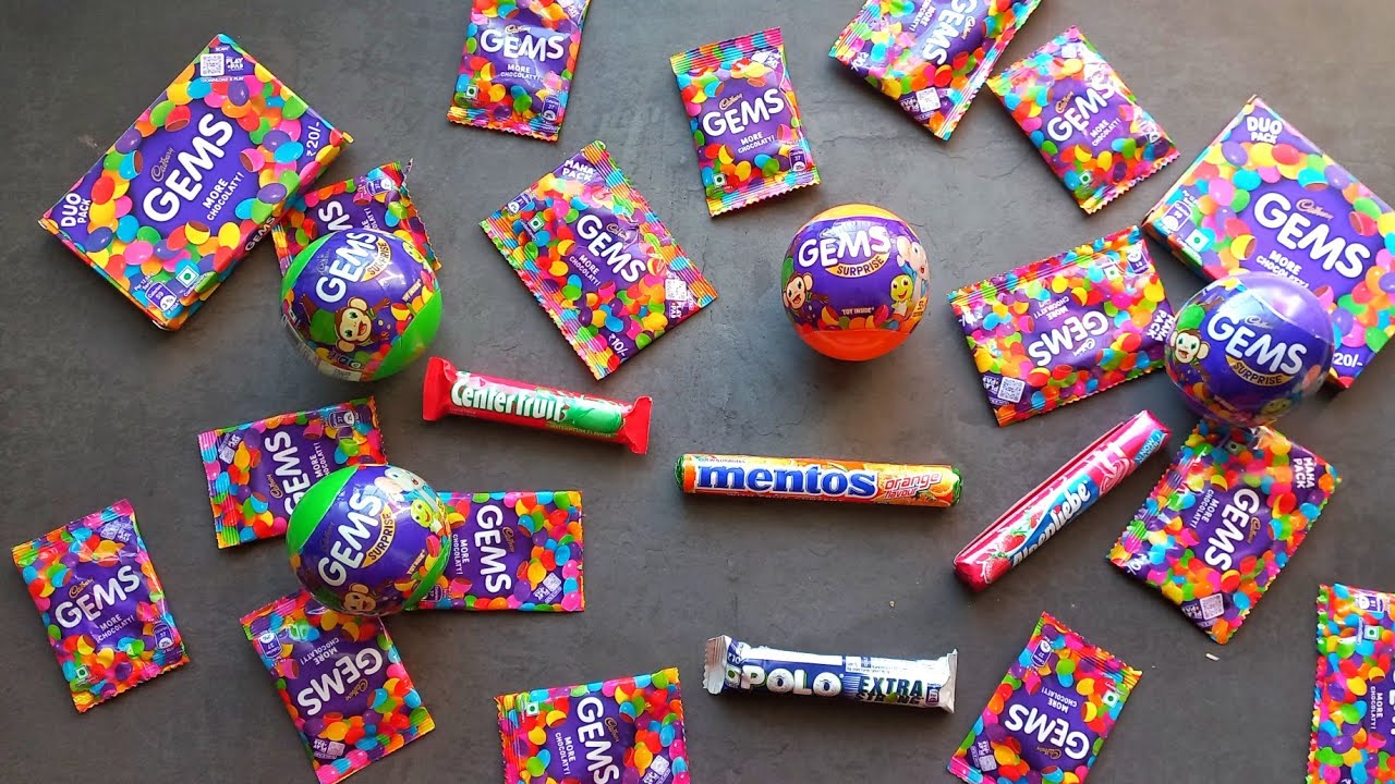 gems opening video, surprise toys, chocolate opening video, lots of ...