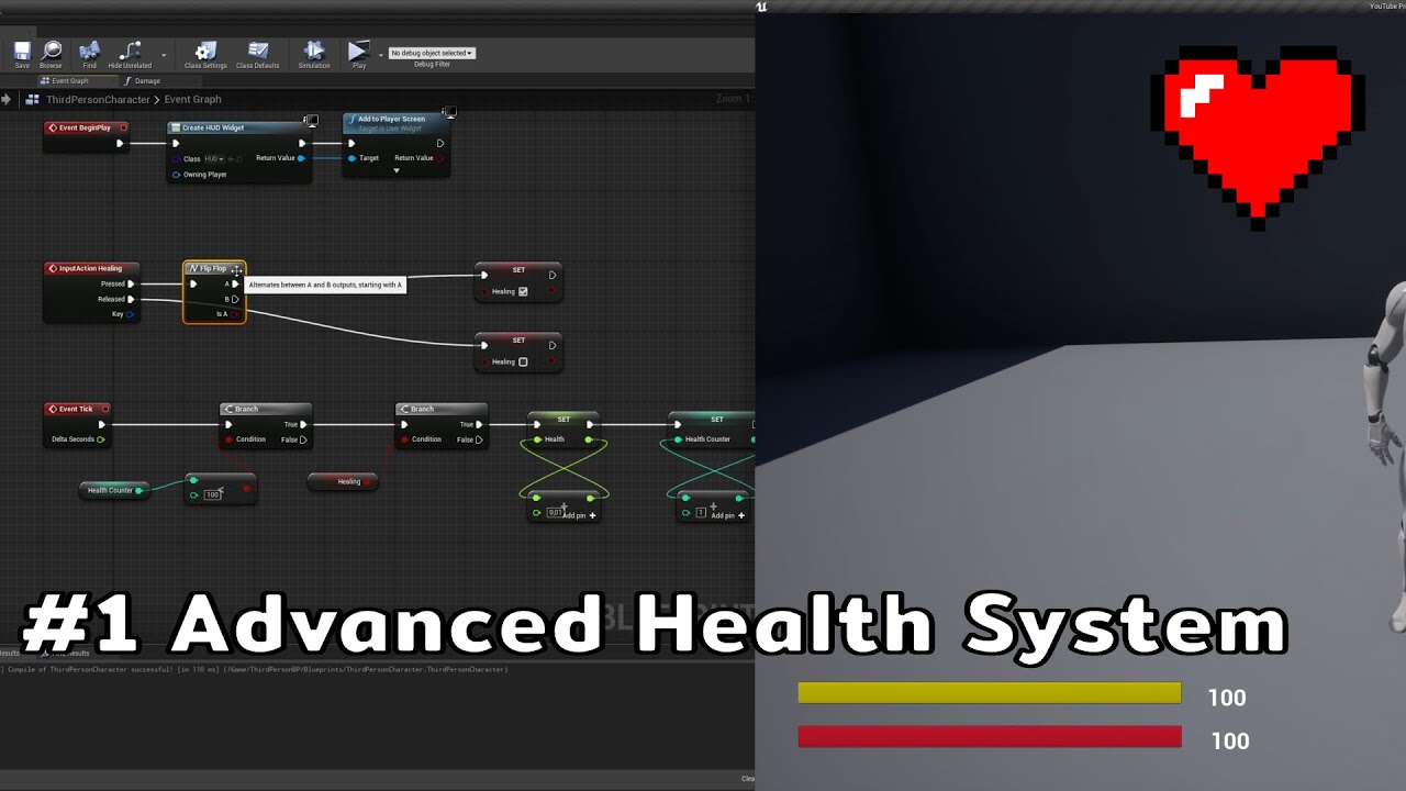 UE4 #1 Advanced Health System {Ultimate Series} - YouTube