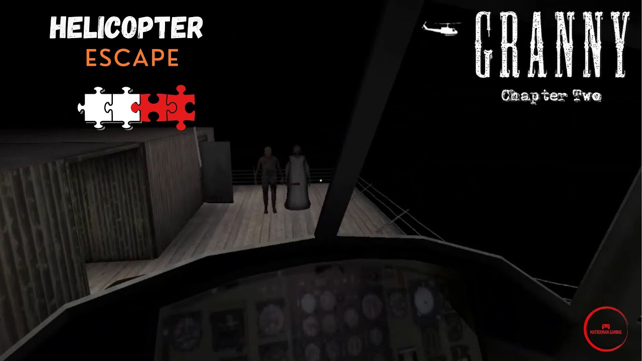 Granny Grandpa Helicopters Escape Again | Granny Chapter 2 - YouTube