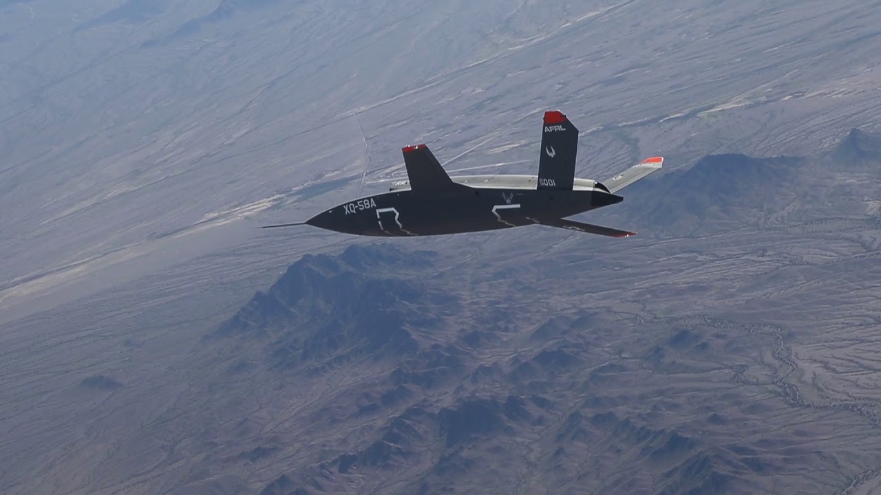 USAF XQ-58A Valkyrie subsonic unmanned air vehicle demonstrator - YouTube