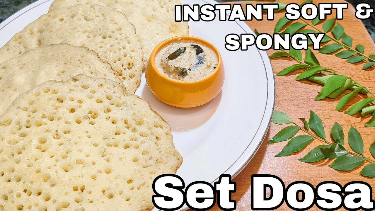 10 minutes set dosa | instant sponge dosa | quick & easy breakfast ...