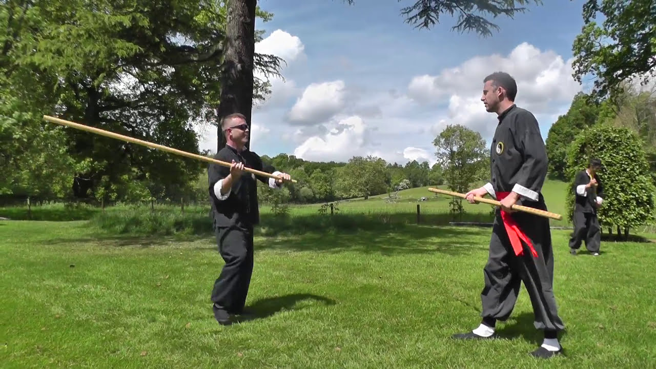 wushu stick rollaways - YouTube