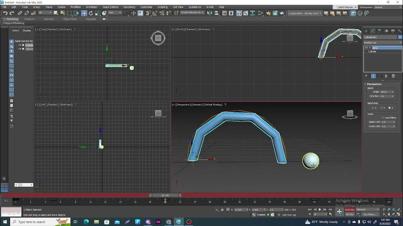simple 3d animation, basic 3d animation part 2. 3ds max tutorial - YouTube