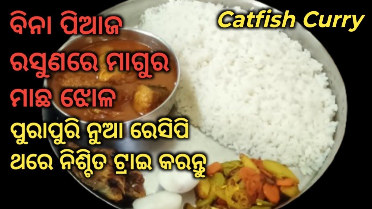 ମାଗୁର ମାଛ ଝୋଳ/Catfish curry/Magura macha jhola/fish curry recipe ♥️ ️ ...