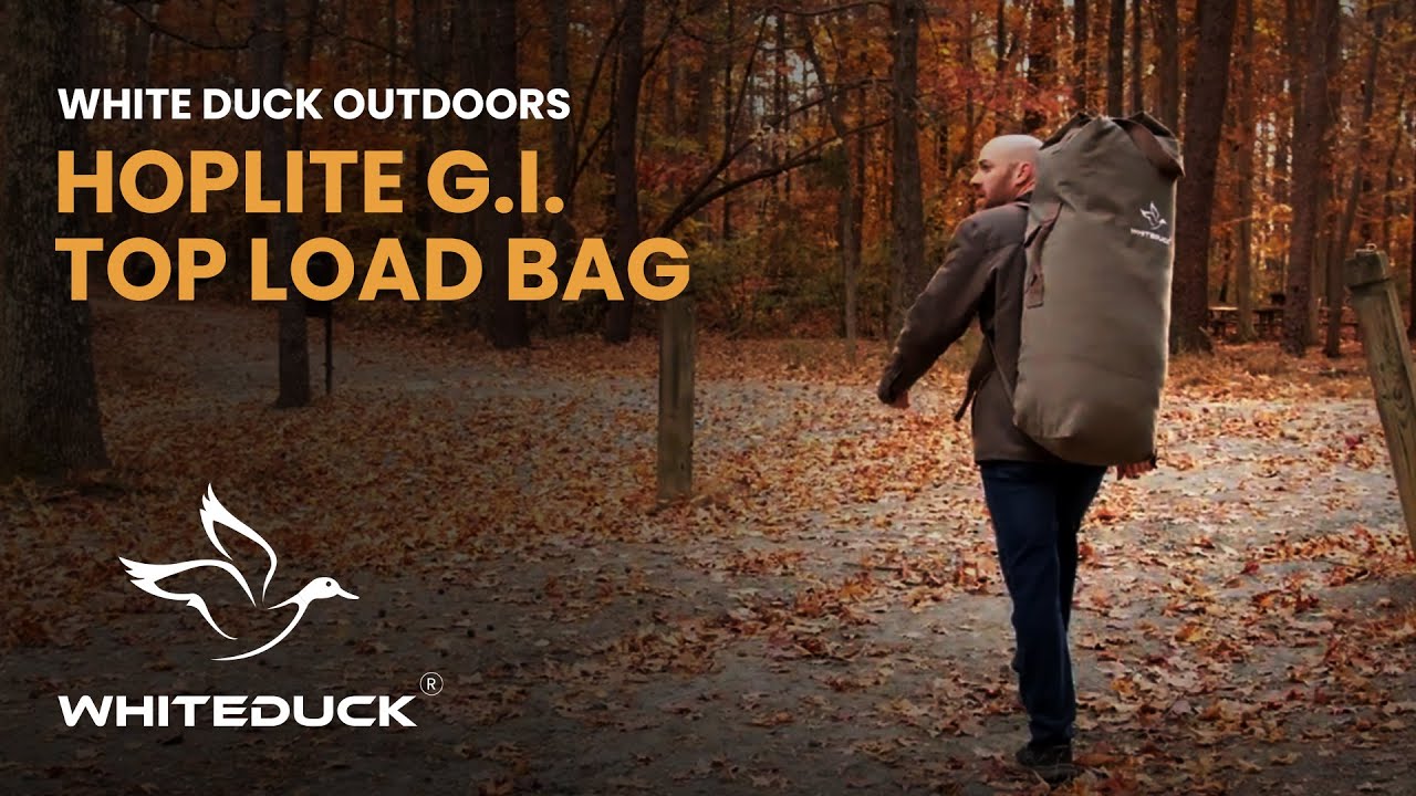 HOPLITE G.I. TOP LOAD BAGS | Military-style canvas bags | White Duck ...