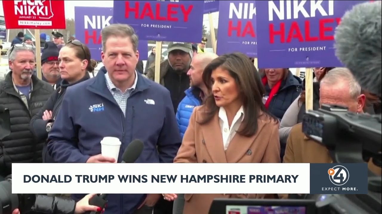 Donald Trump wins New Hampshire primary - YouTube