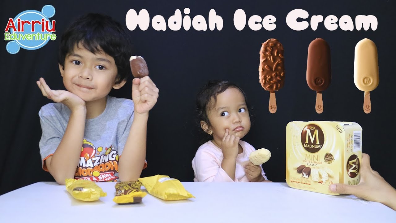 Airriu Dapat Hadiah Es Krim Magnum Mini || Edisi Hafalan - YouTube