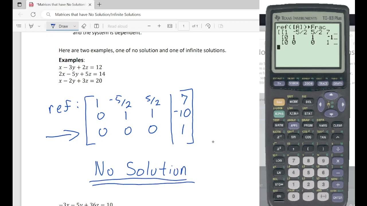 Matrices That Have No Solution Infinite Solutions YouTube matrices-that-have-no-solution-infinite-solutions-youtube