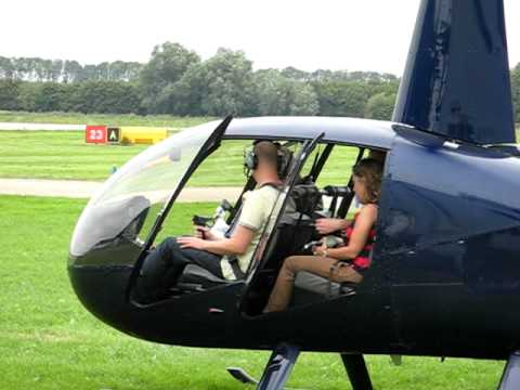 Lesson in an Robin R44 helicopter at Lelystad airport. - YouTube
