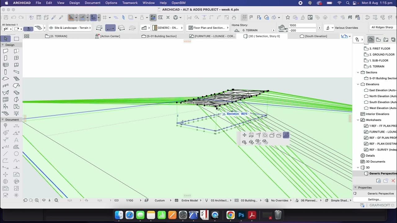 ArchiCAD Alterations Project 19 Mesh context terrain - YouTube