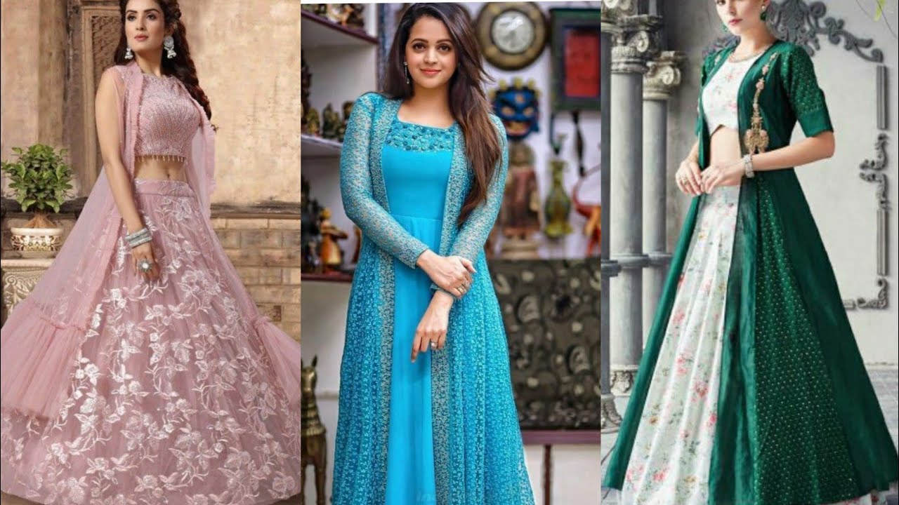 Jacket Lehenga | Lehenga with Long Jacket | Lehenga Choli with Jacket ...