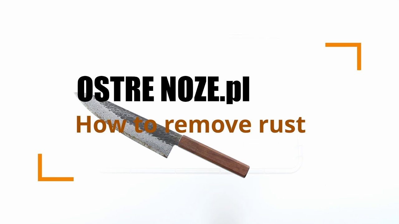 How to remove rust from knife - YouTube