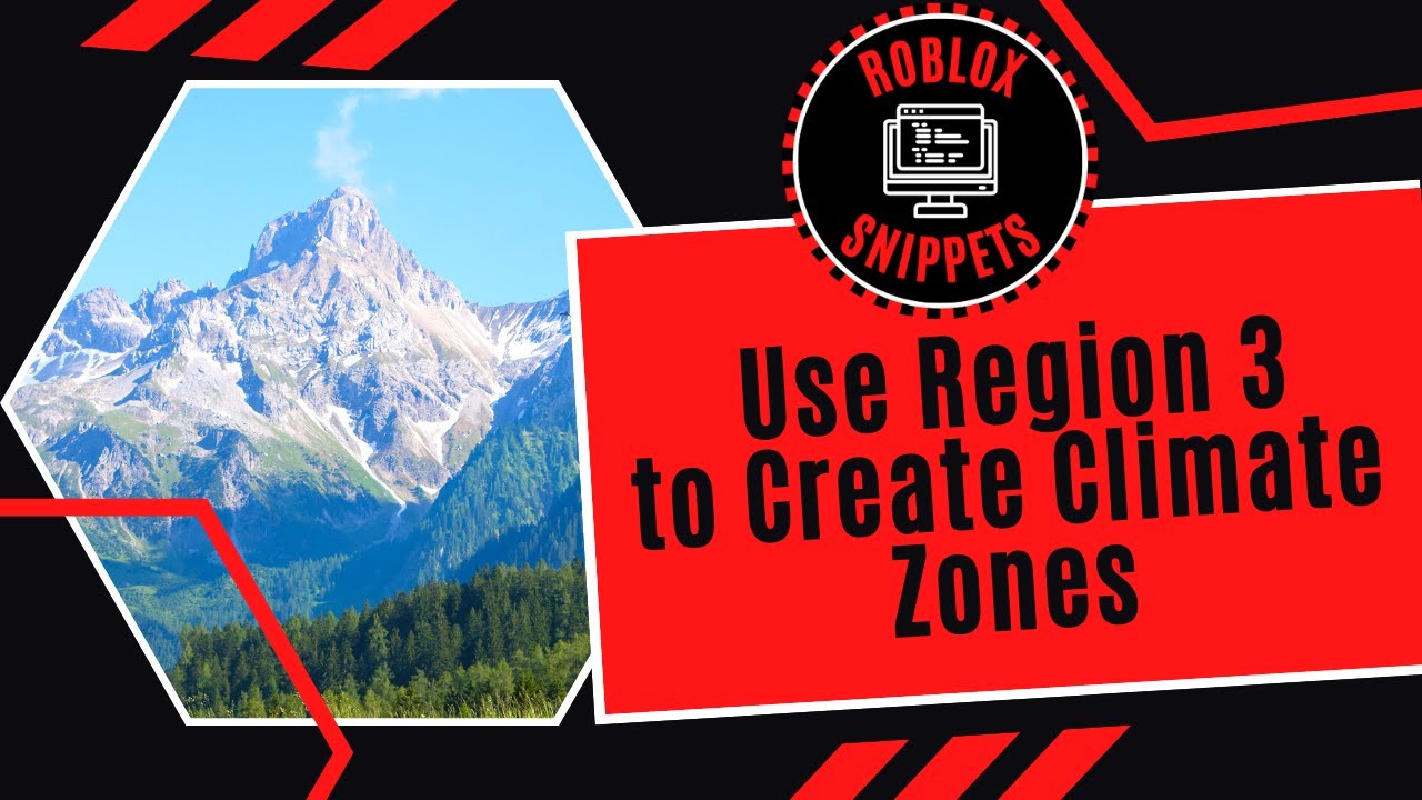 Use Region3 To Create Climate Zones In Roblox Studio - YouTube