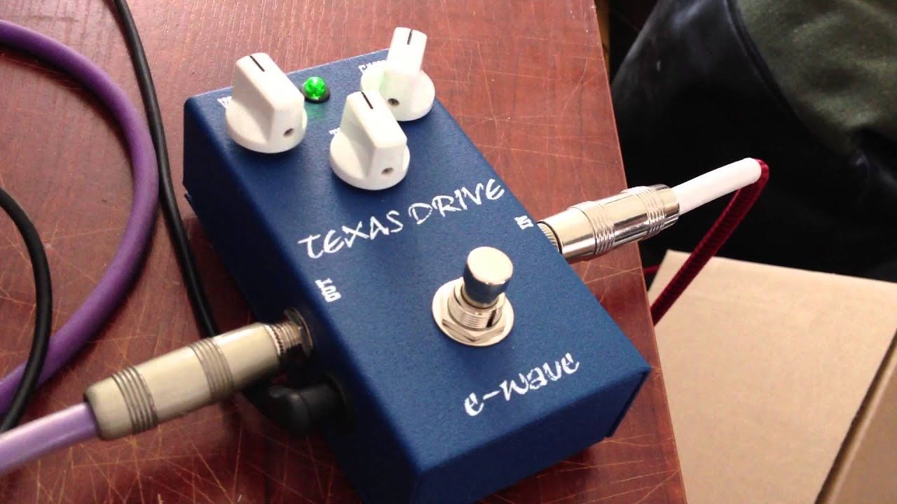 E-WAVE TEXAS DRIVE overdrive effect pedal - YouTube