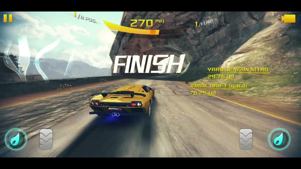 Asphalt 8 - Temple Drive/Infected - Lamborghini Diablo GT (Class A ...
