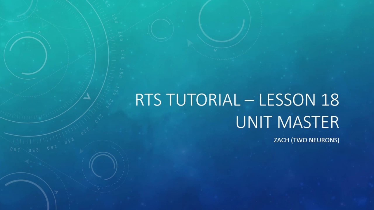 4.18 Unit Master [UE4 - RTS Tutorial] - YouTube
