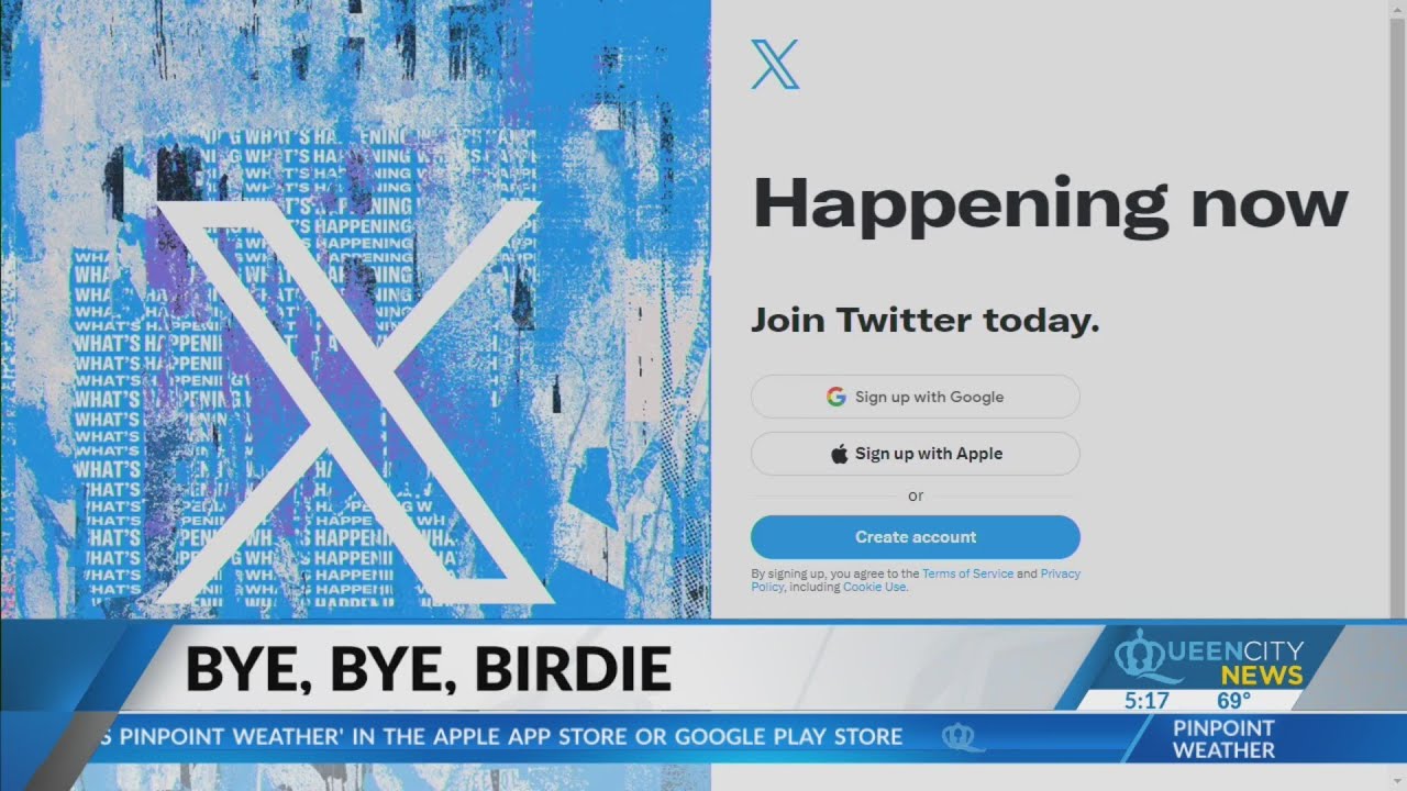 Musk rebrands Twitter to 'X', replaces bird logo - YouTube