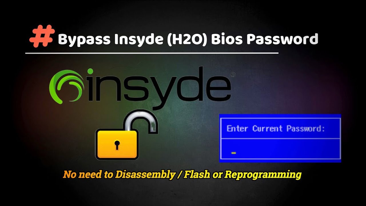 Remove Insyde H2O Forgot Password - Easy 👌 - YouTube