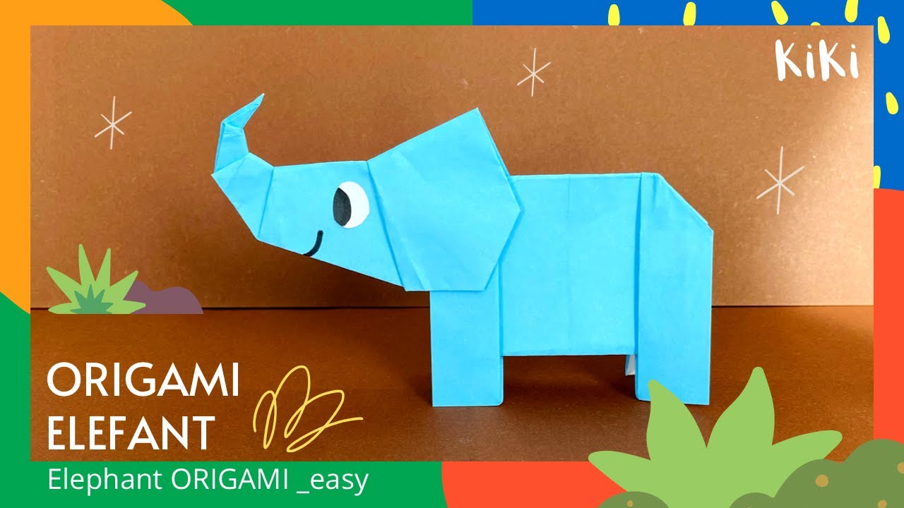 Easy Elephant Origami_Elefant Falten Einfach - YouTube