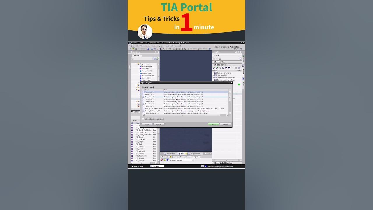 How to Transfer and Reuse PLC Program Blocks in TIA Portal Using Global ...