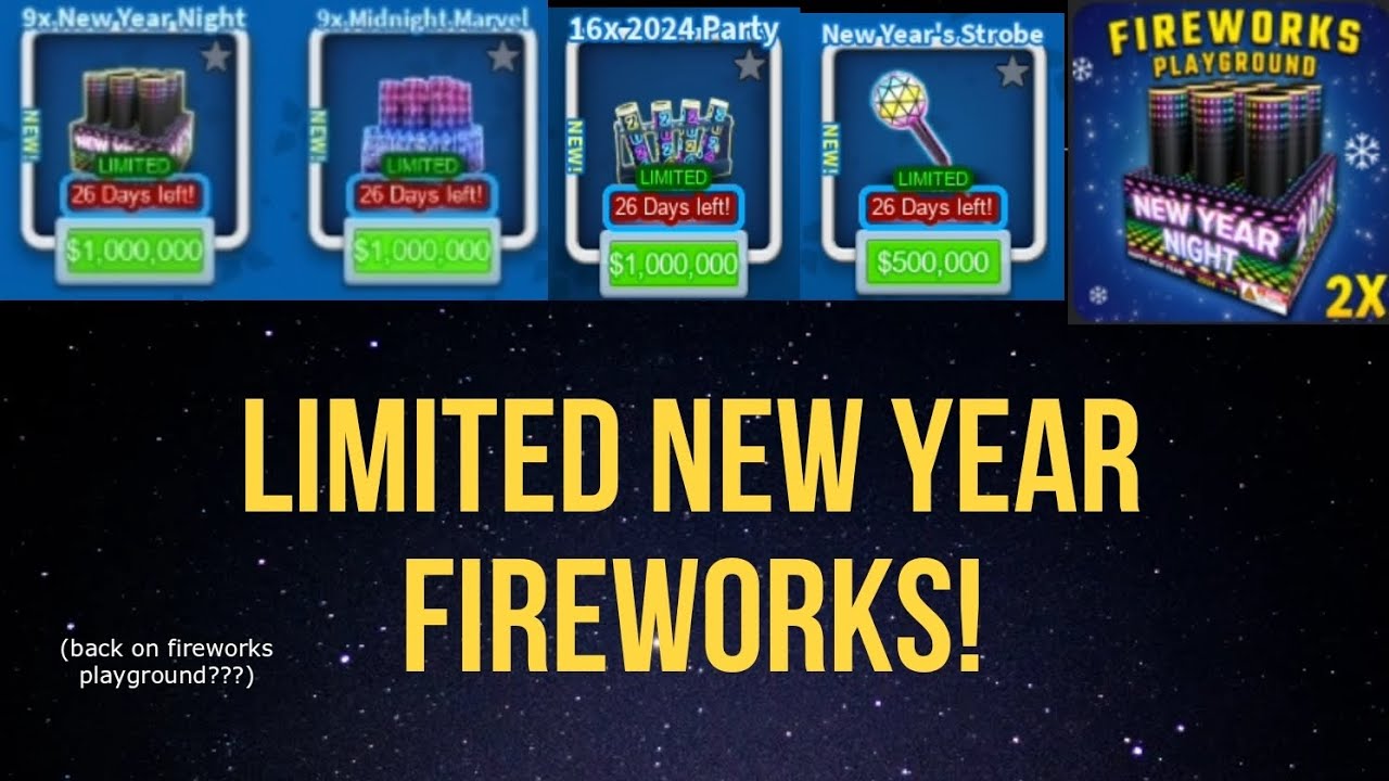 (NEW UPDATE) New Year Fireworks! | New Year's Strobe, AND MORE ...