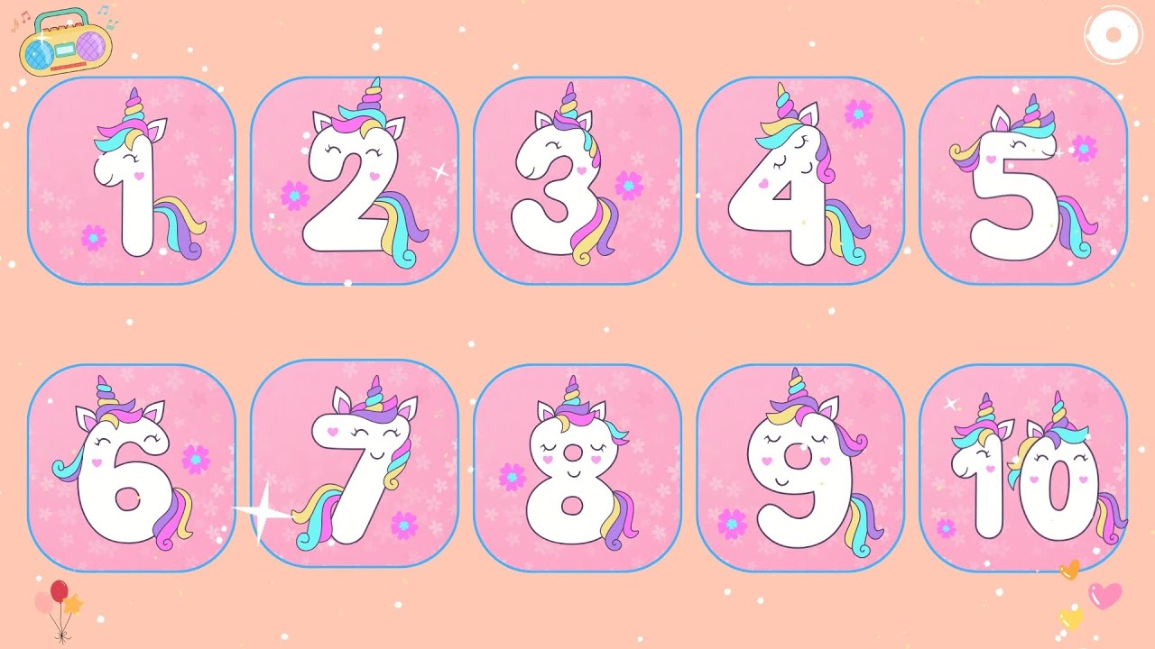 "Contar del 1 al 10 en español 🎵 Canción para niños - Rima divertida ...