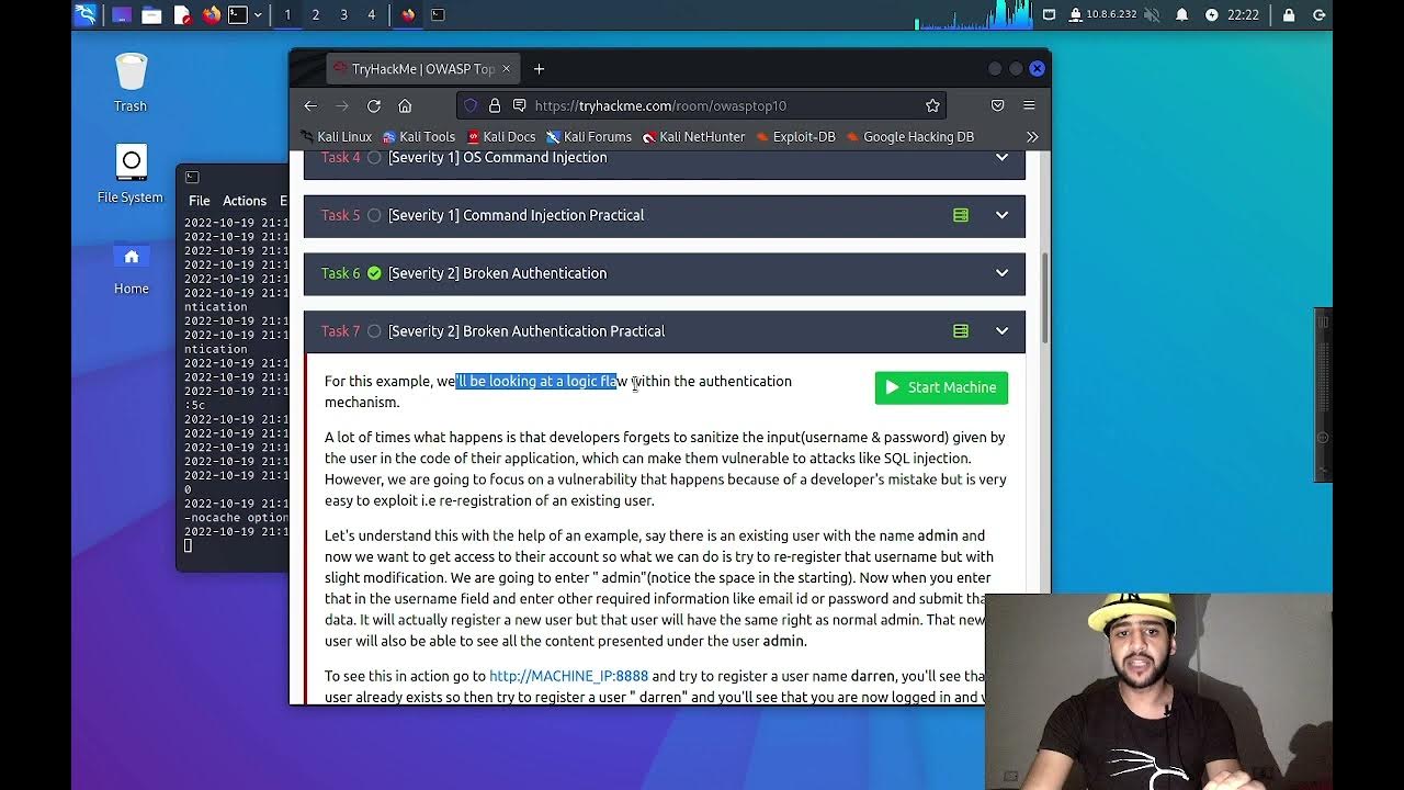 Broken Authentication - TryHackMe OWASP Walkthrough - YouTube