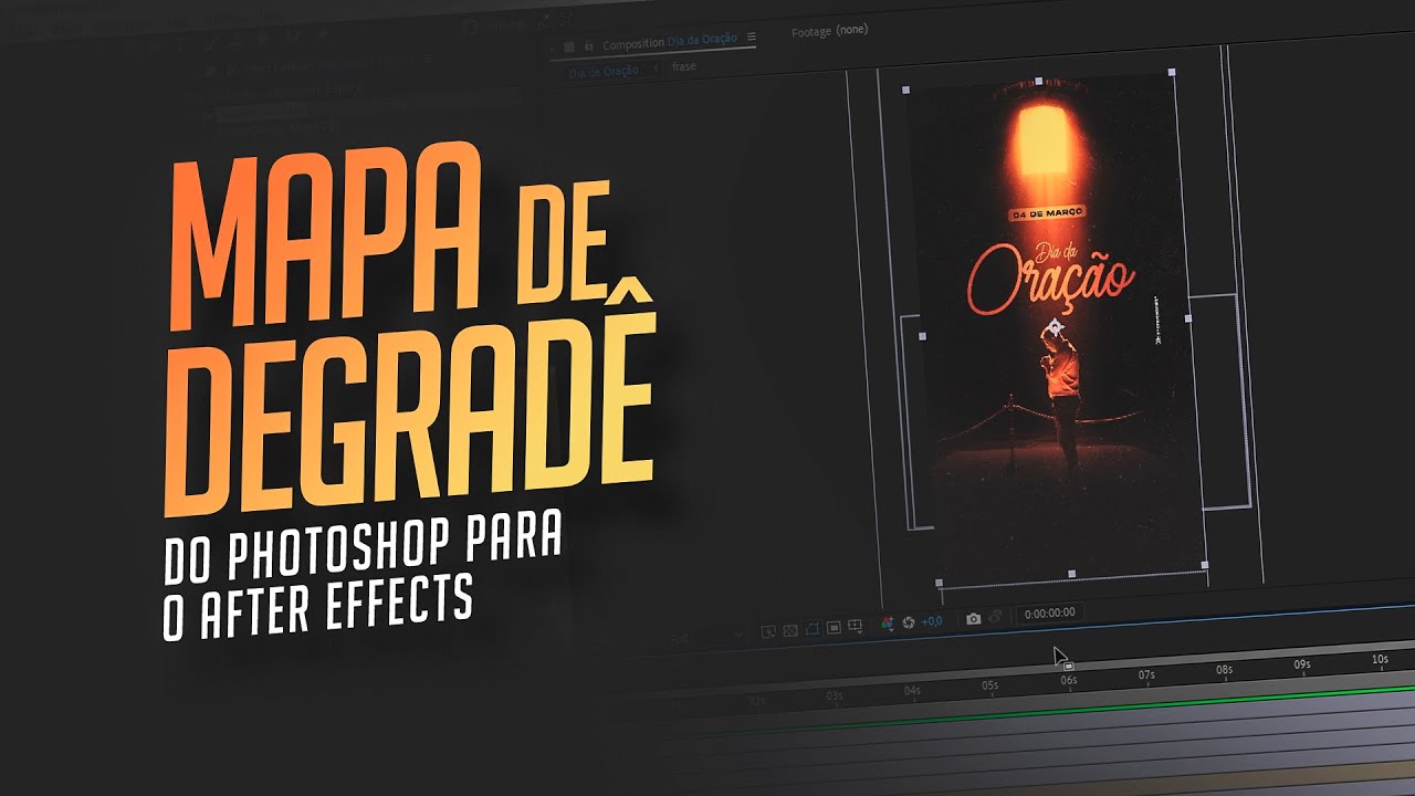 Como manter o efeito de MAPA DE DEGRADÊ do Photoshop no After Effects - YouTube