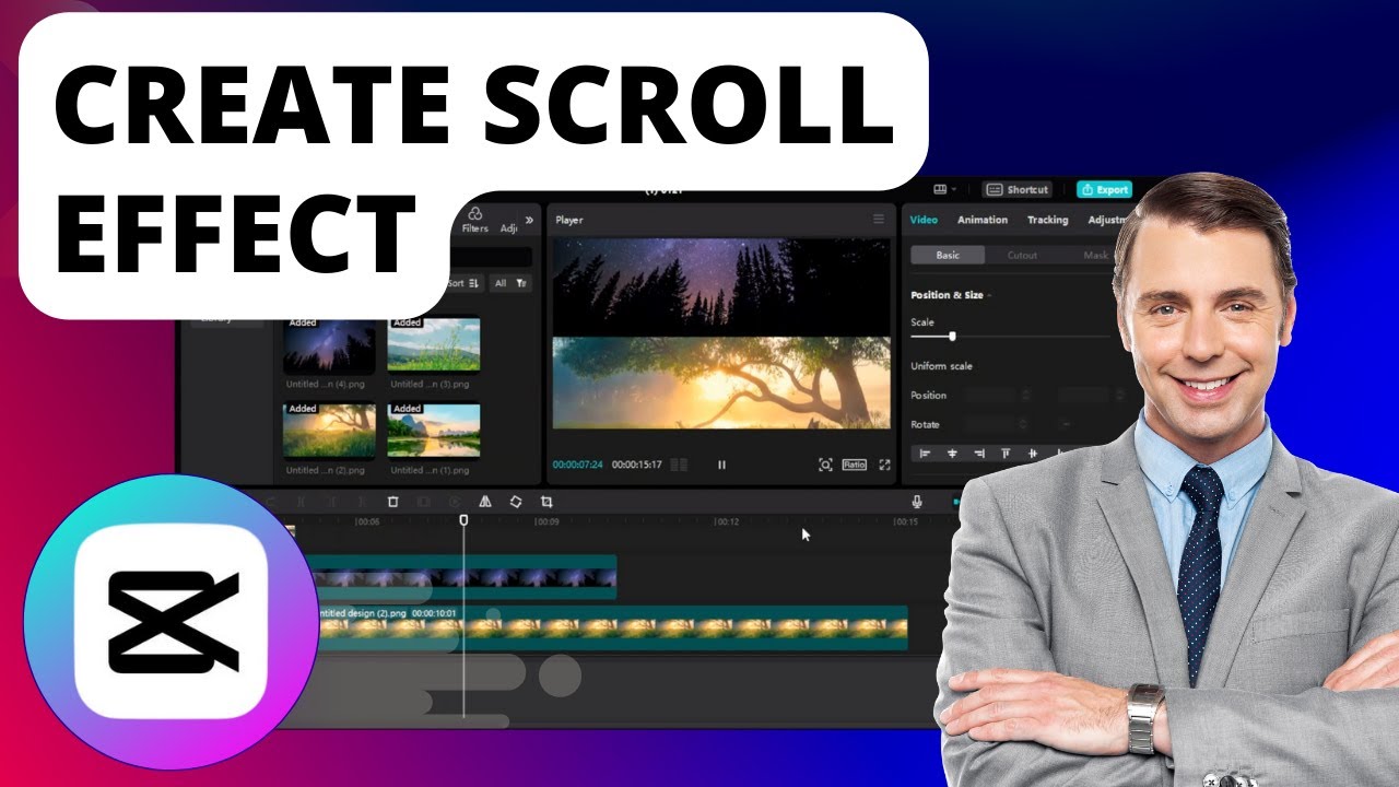 How To Create A Scroll Effect In Capcut Tutorial - YouTube
