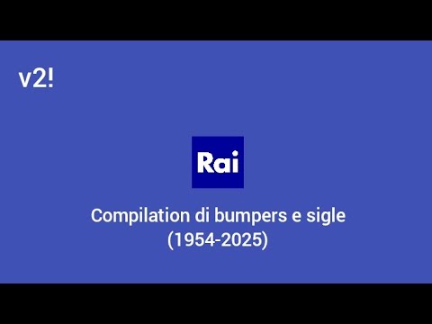 (LEGGI LA DESCRIZIONE!) (v2) Rai - Compilation di bumpers e sigle (1954 ...