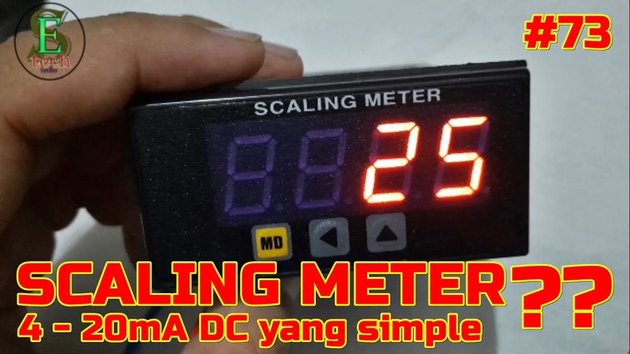 device scaling meter yang paling simple untuk 4-20mADC ??? #autonics ...